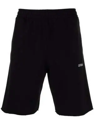Off-White Logo-print Knee-length Track Shorts