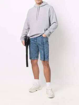 Off-White Belted Denim Shorts