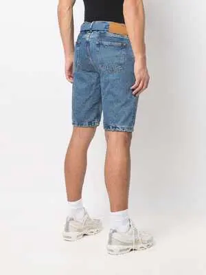 Off-White Belted Denim Shorts