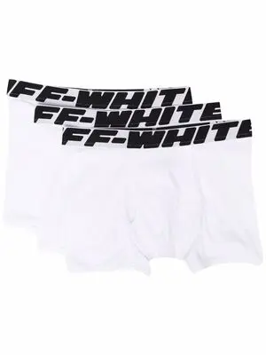 Off-White Logo-waistband Boxers - White