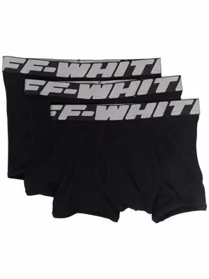 Off-White Logo-waistband Boxers - Black