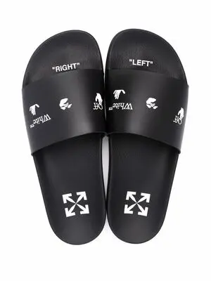 Off-White Logo-print Slides