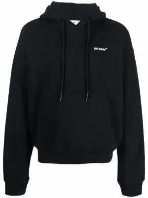 Off-White Caravaggio Arrow Over Hoodie - Black