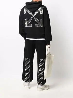 Off-White Caravaggio Arrow Over Hoodie - Black