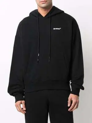 Off-White Caravaggio Arrow Over Hoodie - Black