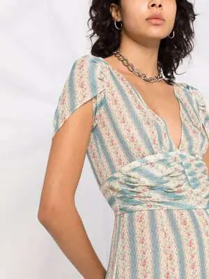 Dsquared2 Floral-print Flared Tea Dress