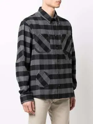 Off-White Check Patch-detail Shirt