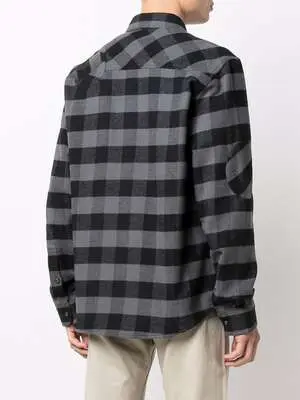 Off-White Check Patch-detail Shirt