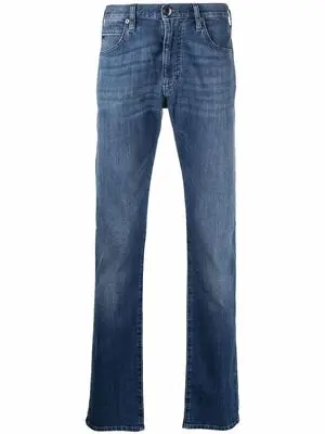 Emporio Armani J45 Straight-leg Jeans - Blue