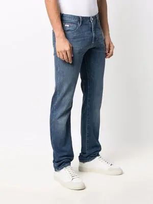 Emporio Armani J45 Straight-leg Jeans - Blue