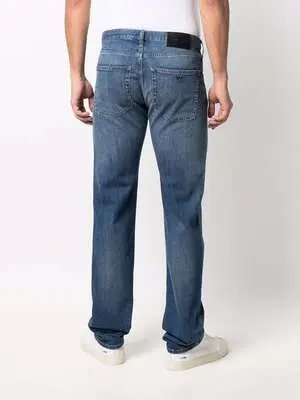 Emporio Armani J45 Straight-leg Jeans - Blue