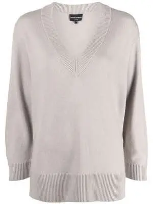 Emporio Armani V-neck Jumper - Neutrals
