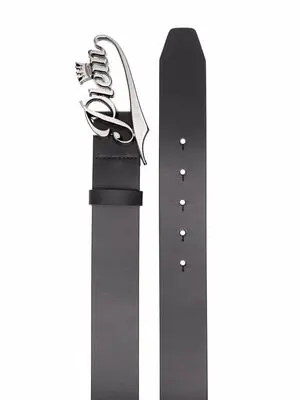 Philipp Plein King Logo Buckle Belt