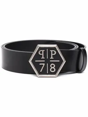 Philipp Plein Logo-buckle Belt - Black