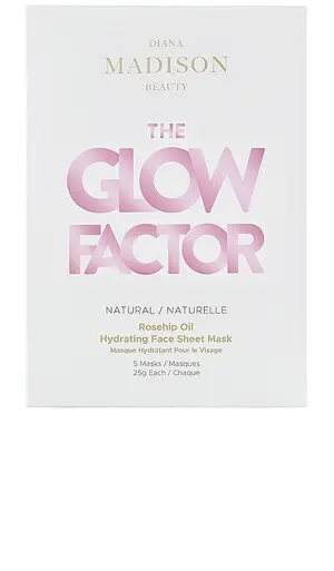 DIANA MADISON BEAUTY Rosehip Seed Oil Hydrating Face Sheet Mask 5 Pack - N,a