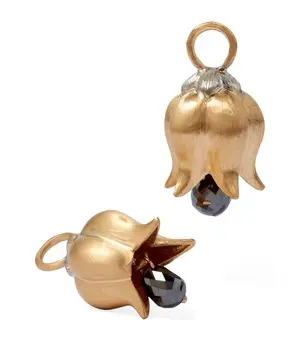 Annoushka Yellow And Diamond Tulip Earrings - Gold