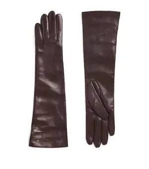 Max Mara Leather Gloves - Red