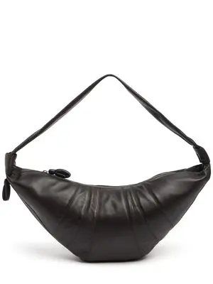 LEMAIRE LEMAIRE Large Croissant Soft Nappa Shoulder Bag Dark Chocolate