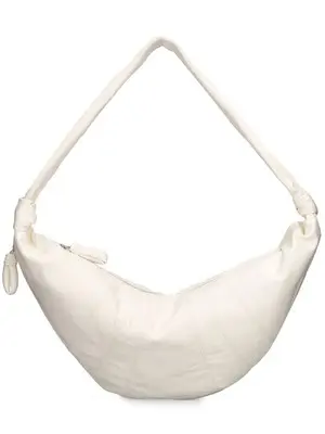 LEMAIRE LEMAIRE Large Croissant Soft Nappa Shoulder Bag White