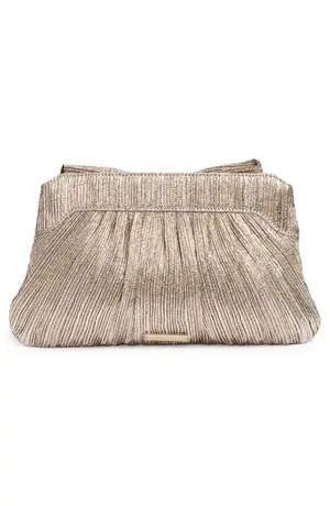 LOEFFLER RANDALL Rayne Plissé Clutch - Champagne