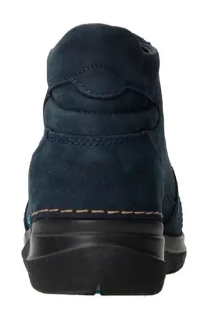 WOLKY Why Water-resistant High-top Sneakers - Blue Nubuck