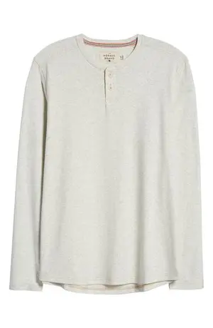 THE NORMAL BRAND Puremeso Two Button Henley