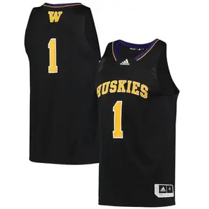 Adidas 1 Washington Huskies Reverse Retro Jersey