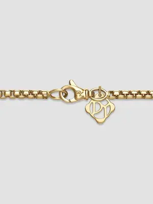 David Yurman Box Chain Necklace In 18k Yellow 2.7mm