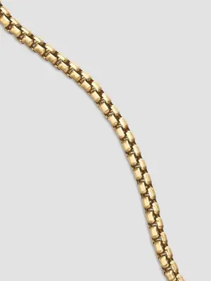 David Yurman Box Chain Necklace In 18k Yellow 2.7mm