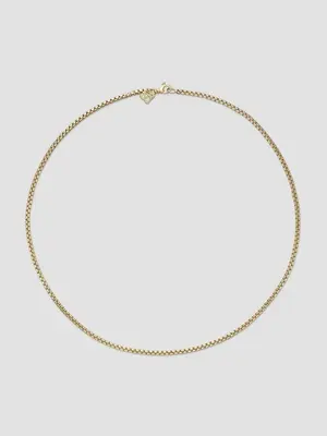 David Yurman Box Chain Necklace In 18k Yellow 2.7mm