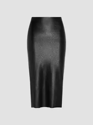 Commando Faux-leather Pencil Skirt Black