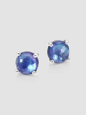 Ippolita Rock Candy Sterling Silver & Triplet Stud Earrings - Silver Lapis