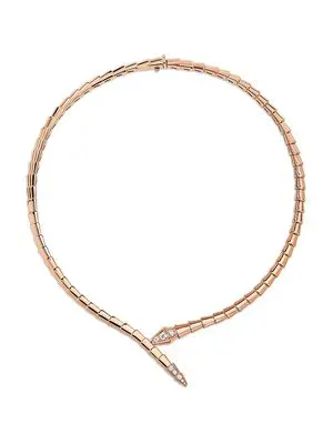 BVLGARI Serpenti Viper 18k & Diamond Necklace - Rose Gold