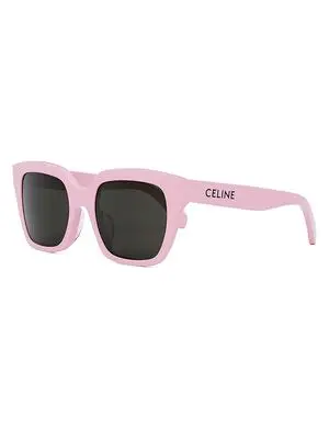 Celine 56mm Square Sunglasses Bubblegum