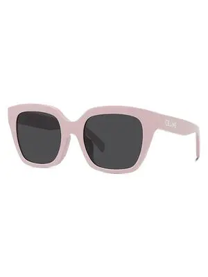 Celine 56mm Square Sunglasses Pink