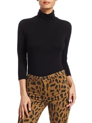 L'Agence Aja Turtleneck - Black
