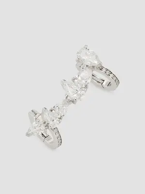REPOSSI Serti Sur Vide 18k & 1.78 Tcw Diamond Single Ear Cuff - White Gold