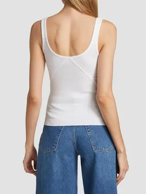 Rag & Bone The Essential Rib Scoop Neck Tank