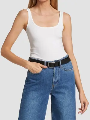 Rag & Bone The Essential Rib Scoop Neck Tank