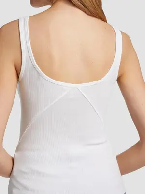 Rag & Bone The Essential Rib Scoop Neck Tank