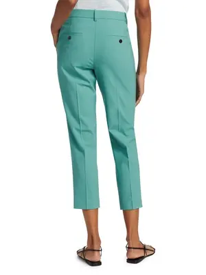Theory Treeca Skinny-leg Cropped Classic Suiting Pants