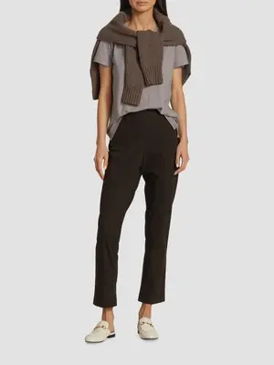 SAKS FIFTH AVENUE Collection Knit Straight-leg Cropped Pants