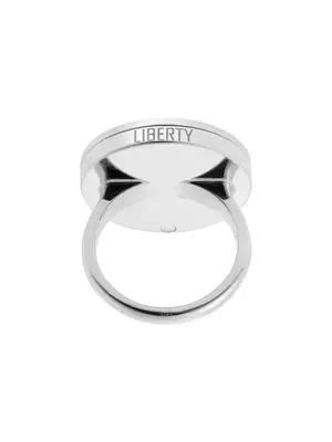 Ileana Makri Liberty 18k Blue Diamond & Ruby Kastellorizo Ring