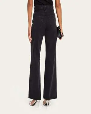 SLVRLAKE Grace Wide-leg Jeans - Black