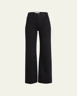 SLVRLAKE Grace Wide-leg Jeans - Jet Black