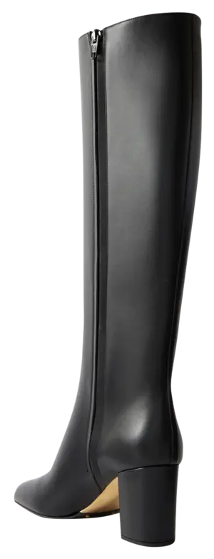 Valentino Garavani Vlogo Leather Knee Boots