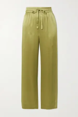 MAISON ESSENTIELE Silk-charmeuse Pajama Pants