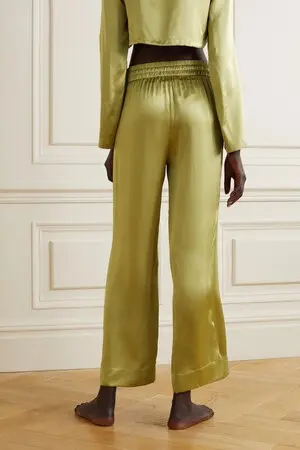 MAISON ESSENTIELE Silk-charmeuse Pajama Pants