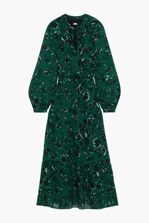 iris & ink - Cezanne Tiered Floralprint Chiffon Maxi Dress