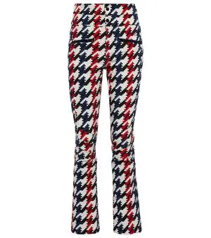 Perfect Moment Aurora High-rise Houndstooth Softshell Ski Pants